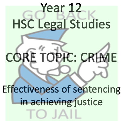 Yr.12 legal Studies: Crime - Evaluation of sentencing as a means of ...