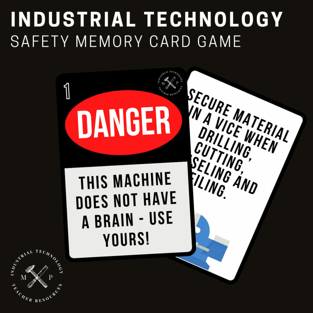 Industrial Technology WHS (Danger sign) Memory Card Game - Teacher ...