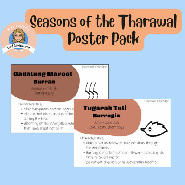 Seasons of the Tharawal Poster Pack - Teacher Professional Development