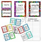 Fact and Opinion Sort Cards - Teacher Professional Development