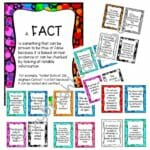 Fact and Opinion Sort Cards - Teacher Professional Development