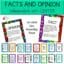 Fact and Opinion Sort Cards - Teacher Professional Development