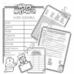 Halloween Literacy Activities: Reading and Writing Worksheets - Teacher ...