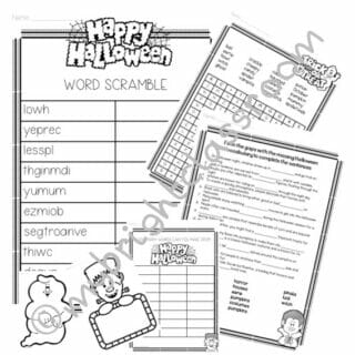 Halloween Literacy Activities: Reading and Writing Worksheets - Teacher ...