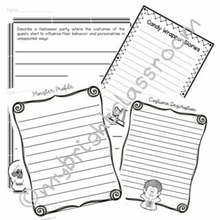 Halloween Literacy Activities: Reading and Writing Worksheets - Teacher ...
