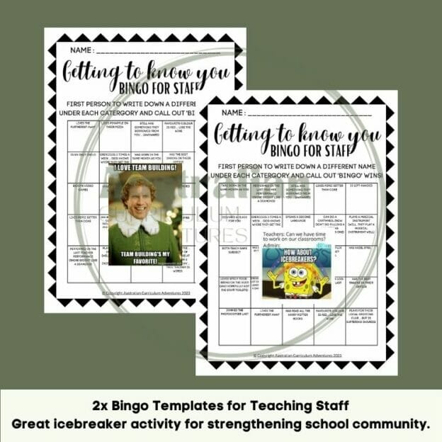 Get To Know You Bingo for Students and Teaching Staff - Icebreaker Game ...