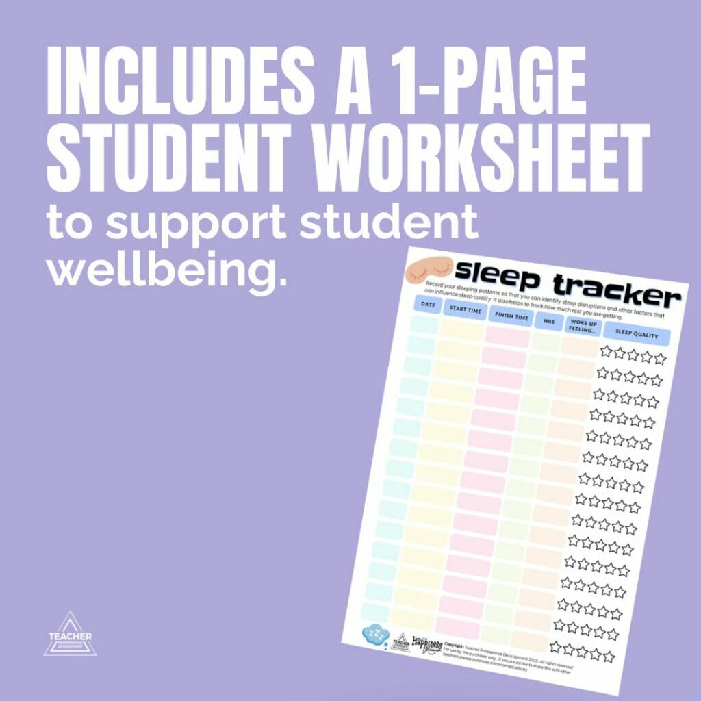 Free Sleep Tracker - Teaching Resources