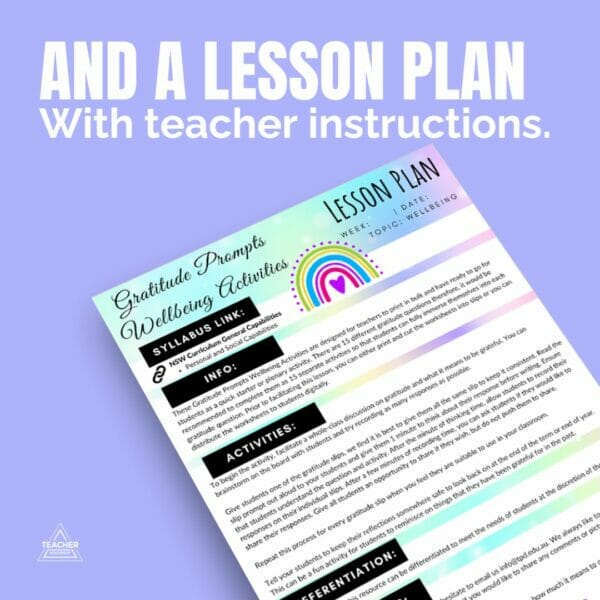 Gratitude Prompts Wellbeing Activities - Teaching Resources