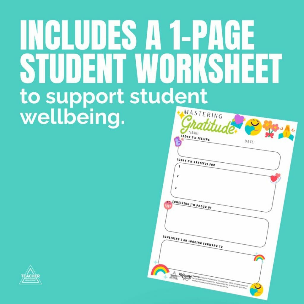 Mastering Gratitude Worksheet - Teaching Resources