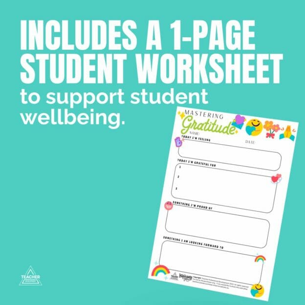 Mastering Gratitude Worksheet - Teaching Resources