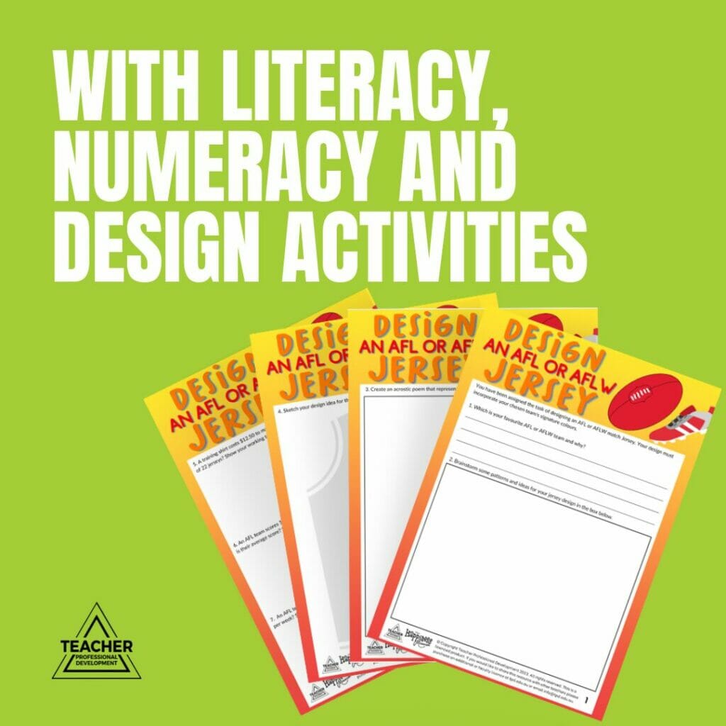 Design an AFL or AFLW Jersey- Teaching Resource