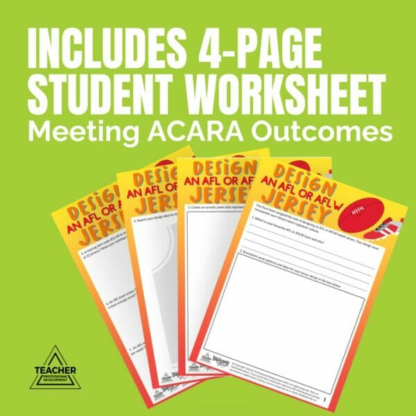 Design an AFL or AFLW Jersey- Teaching Resource