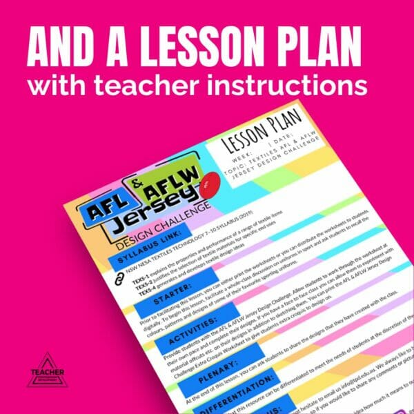 AFL & AFLW Jersey Design Challenge - Teaching Resource