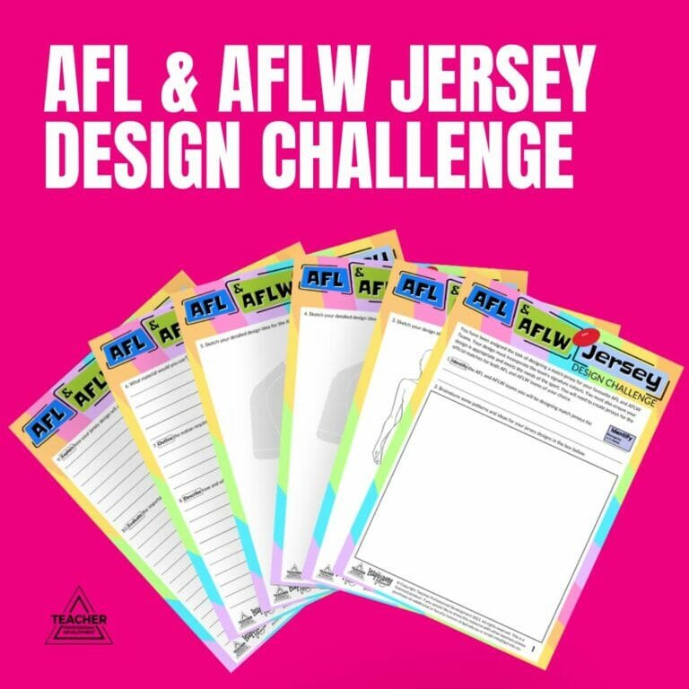 AFL & AFLW Jersey Design Challenge - Teaching Resource