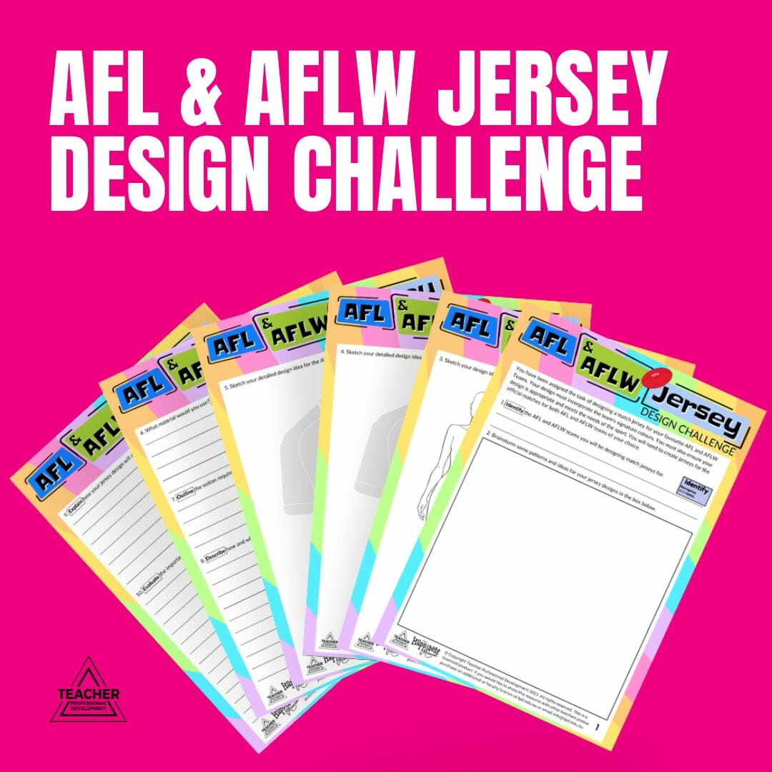 Design an AFL or AFLW Jersey- Teaching Resource