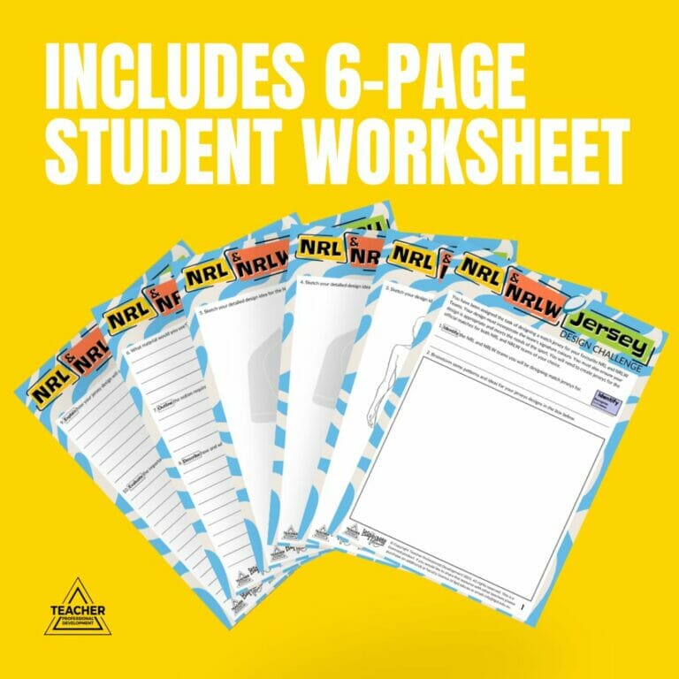 NRL & NRLW Jersey Design Challenge - Teaching Resource