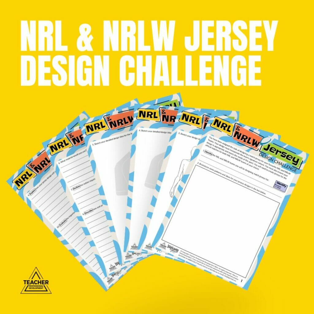 NRL & NRLW Jersey Design Challenge - Teaching Resource