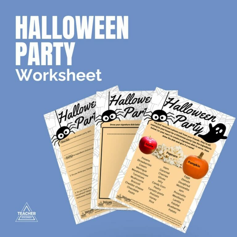 Halloween Party - Design a Feast! - Teacher Professional Development