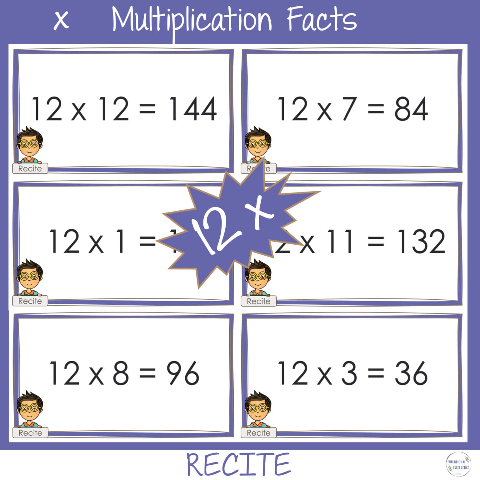 BUNDLE 12 Multiplication Division Number Facts Rapid Recall Routines ...