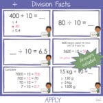 BUNDLE 10 Multiplication Division Number Facts WARM UP Activity and ...