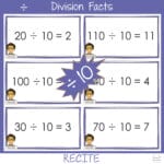 BUNDLE 10 Multiplication Division Number Facts WARM UP Activity and ...