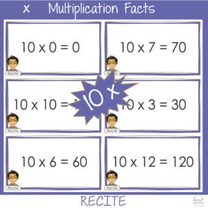 BUNDLE 10 Multiplication Division Number Facts WARM UP Activity and ...