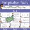 BUNDLE 10 Multiplication Division Number Facts WARM UP Activity and ...