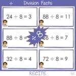 BUNDLE 8 Multiplication Division Number Facts WARM UP Activity and ...