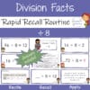 BUNDLE 8 Multiplication Division Number Facts WARM UP Activity and ...