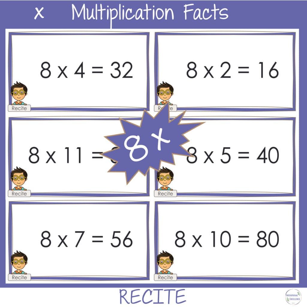BUNDLE 8 Multiplication Division Number Facts WARM UP Activity and ...