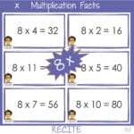 BUNDLE 8 Multiplication Division Number Facts WARM UP Activity and ...