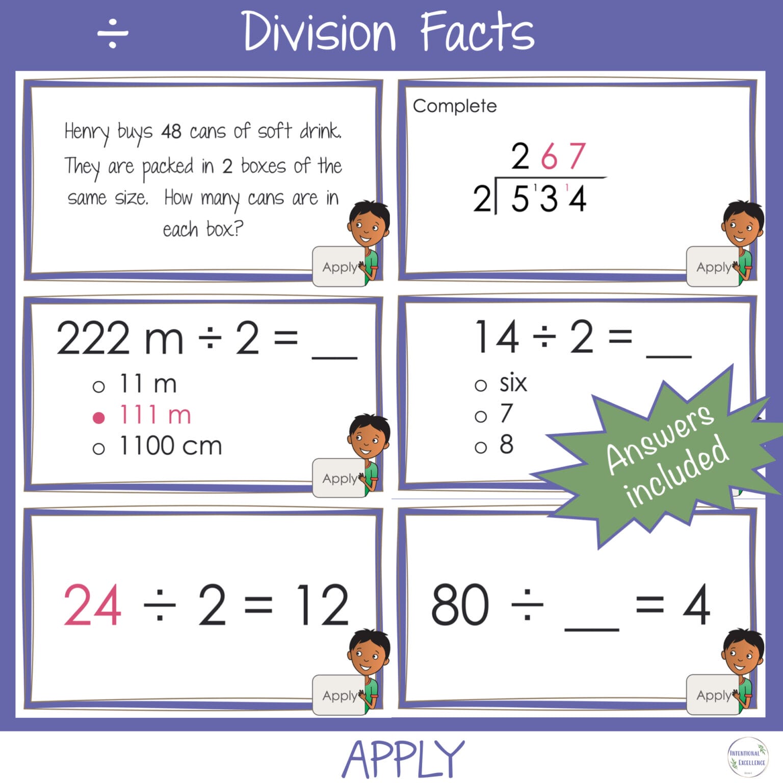BUNDLE 2 Multiplication Division Number Facts Rapid Recall Routines ...