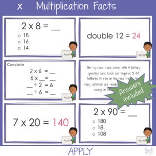 BUNDLE 2 Multiplication Division Number Facts WARM UP Activity and ...