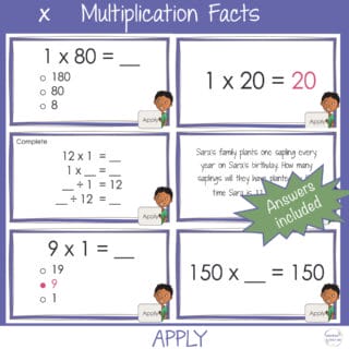 BUNDLE 1 Multiplication Division Number Facts WARM UP Activity and ...