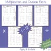 BUNDLE WORKSHEETS 1-12 Multiplication and Division Basic Facts Times ...