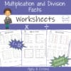 BUNDLE WORKSHEETS 1-12 Multiplication and Division Basic Facts Times ...
