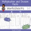 BUNDLE WORKSHEETS 1-12 Multiplication and Division Basic Facts Times ...