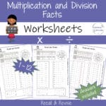 BUNDLE WORKSHEETS 1-12 Multiplication and Division Basic Facts Times ...