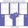 BUNDLE WORKSHEETS 1-12 Multiplication and Division Basic Facts Times ...
