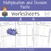 BUNDLE WORKSHEETS 1-12 Multiplication and Division Basic Facts Times ...