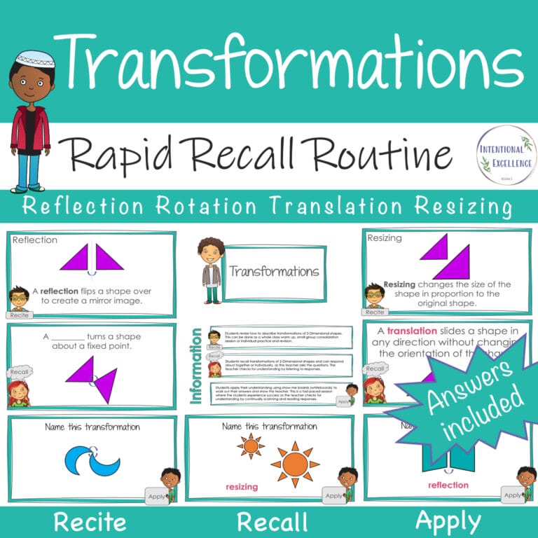 2D Transformations WARM UP Resizing Reflection Rotation Translation ...