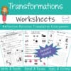 BUNDLE 2D Transformations Enlargement Reflection Rotation Translation ...