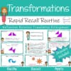 BUNDLE 2D Transformations Enlargement Reflection Rotation Translation ...
