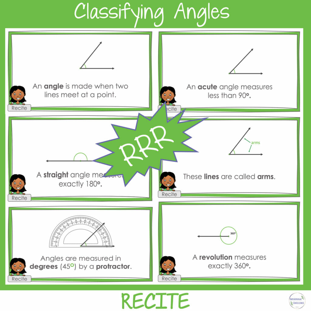 Classifying Angles WARM UP Activity Rapid Recall Routine Math Review ...