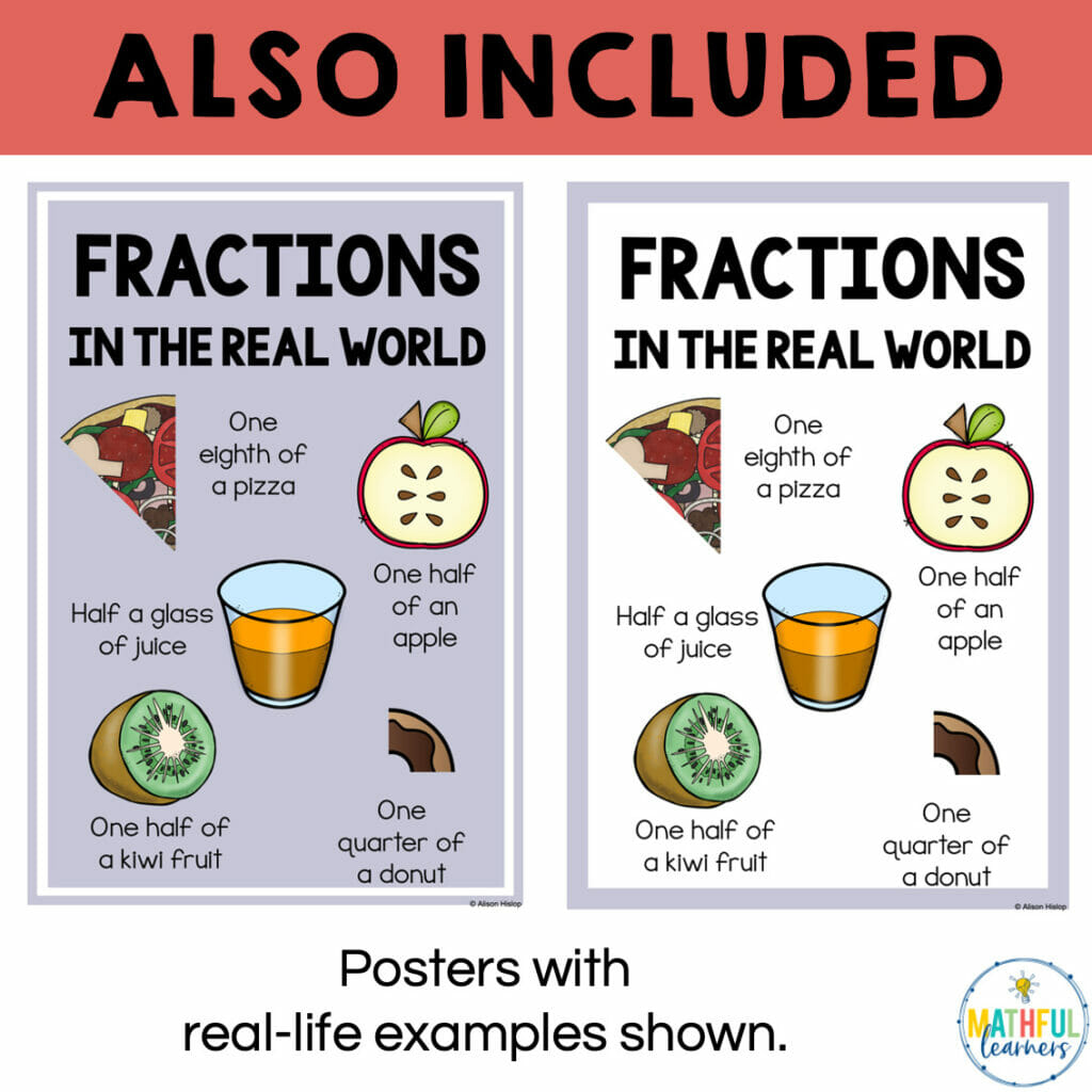 Fractions Terminology Posters - Math Vocabulary Classroom Display ...