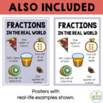 Fractions Terminology Posters - Math Vocabulary Classroom Display ...