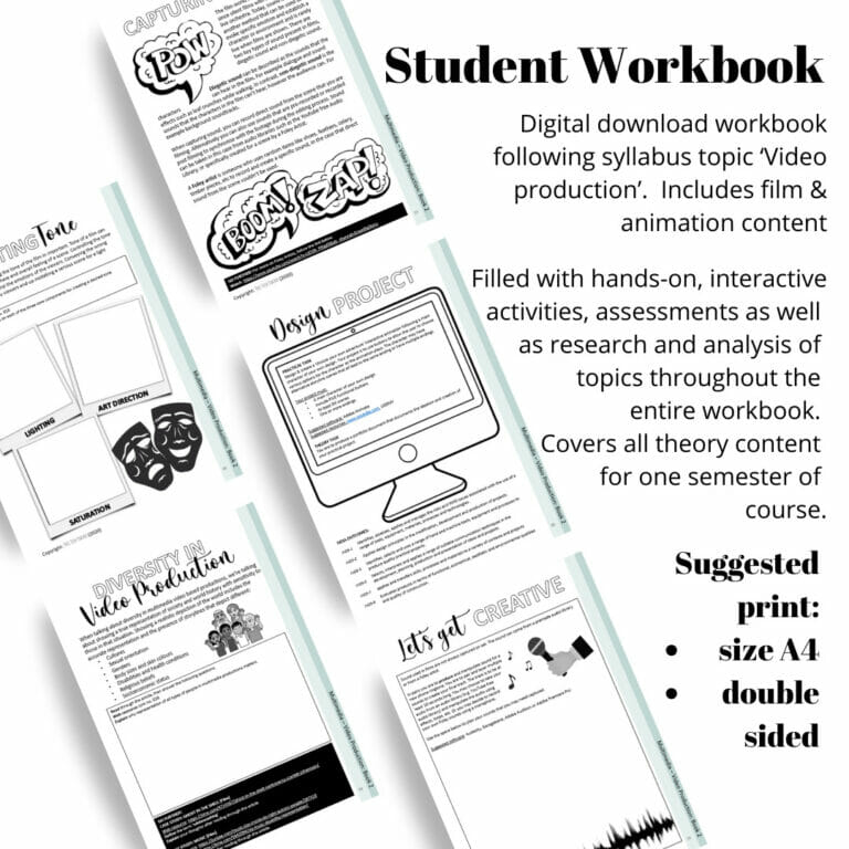 PDF Multimedia Stage 5: Video (film & animation) Production Workbook ...
