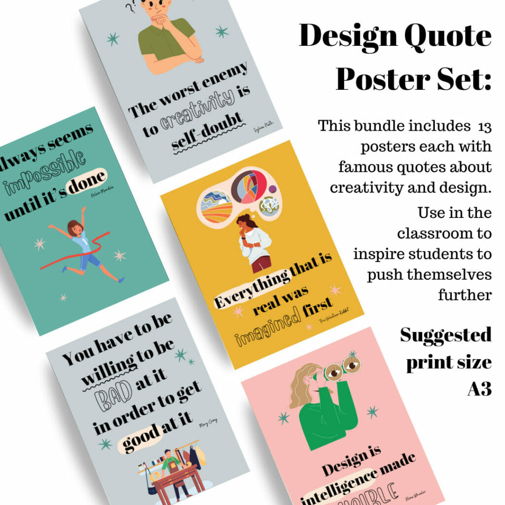 Design Quote Poster Bundle - Teacher Professional Development