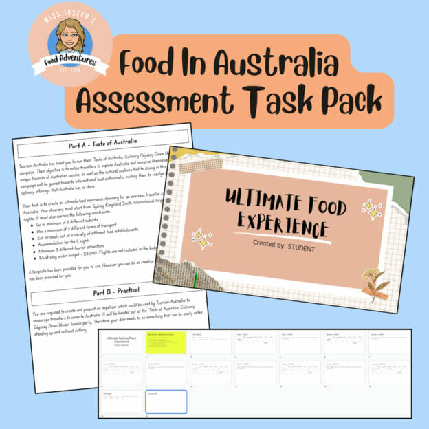 Food in Australia Assessment Task Pack - Teacher Professional Development