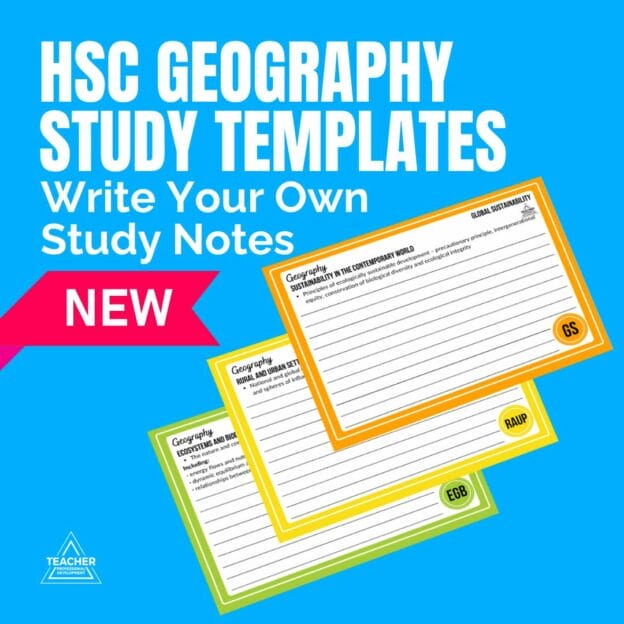 NEW Syllabus HSC Geography Study Templates - 2024 Implementation